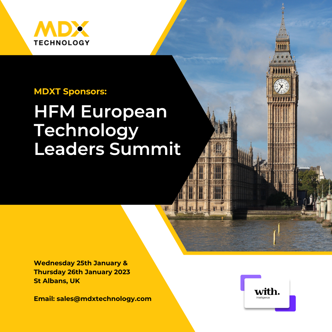MDX sponsors HFM European Leaders Summit 2023 - MDX Technology